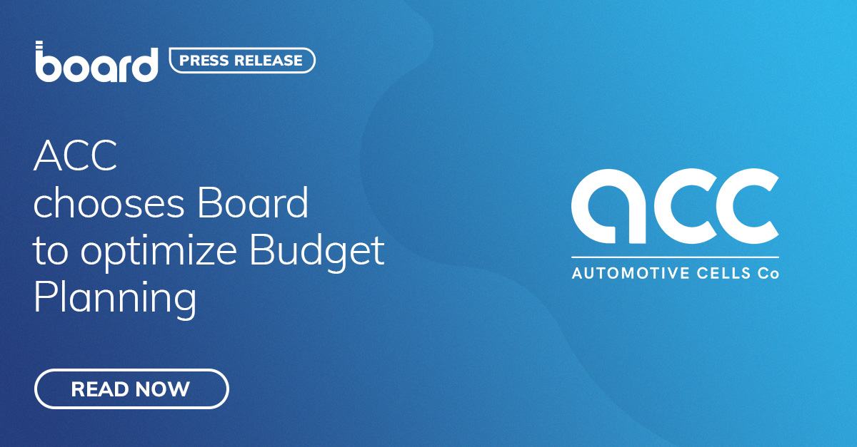 Fast-growing Automotive Cells Company (ACC) Optimizes Budget Planning ...