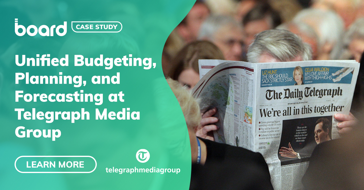 Telegraph Media Group社、予算編成、計画と予測の連携