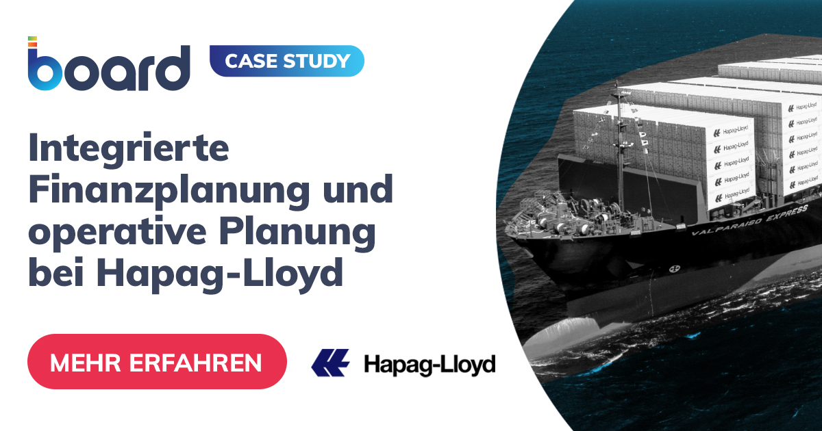 Integrierte Finanzplanung und operative Planung bei Hapag-Lloyd