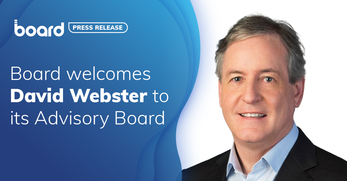 Board Appoints David Webster to its Advisory Board to Drive Accelerated ...