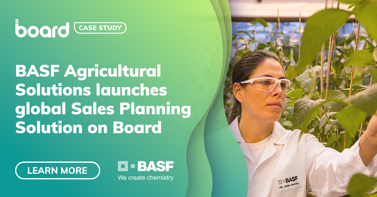 BASF Agricultural Solutions launches global Sales Planning Solution on Board | Board
